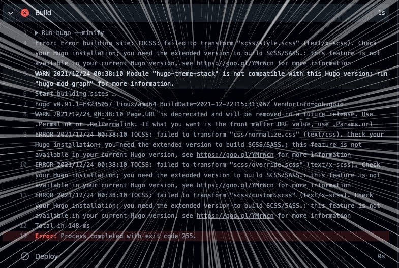 SCSS/CSSを含んだファイルがGitHubActionsでビルドできない｜NLP